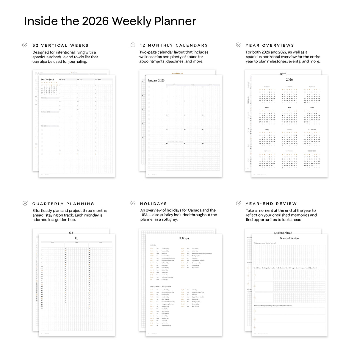 2026 Weekly Planner (Paper Flex)