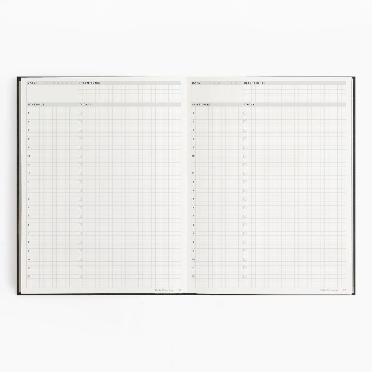Undated Daily Planner - Cloth Flex | Hemlock & Oak