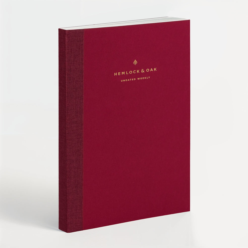 Undated Vertical Weekly Planner - Paper Flex | Hemlock & Oak