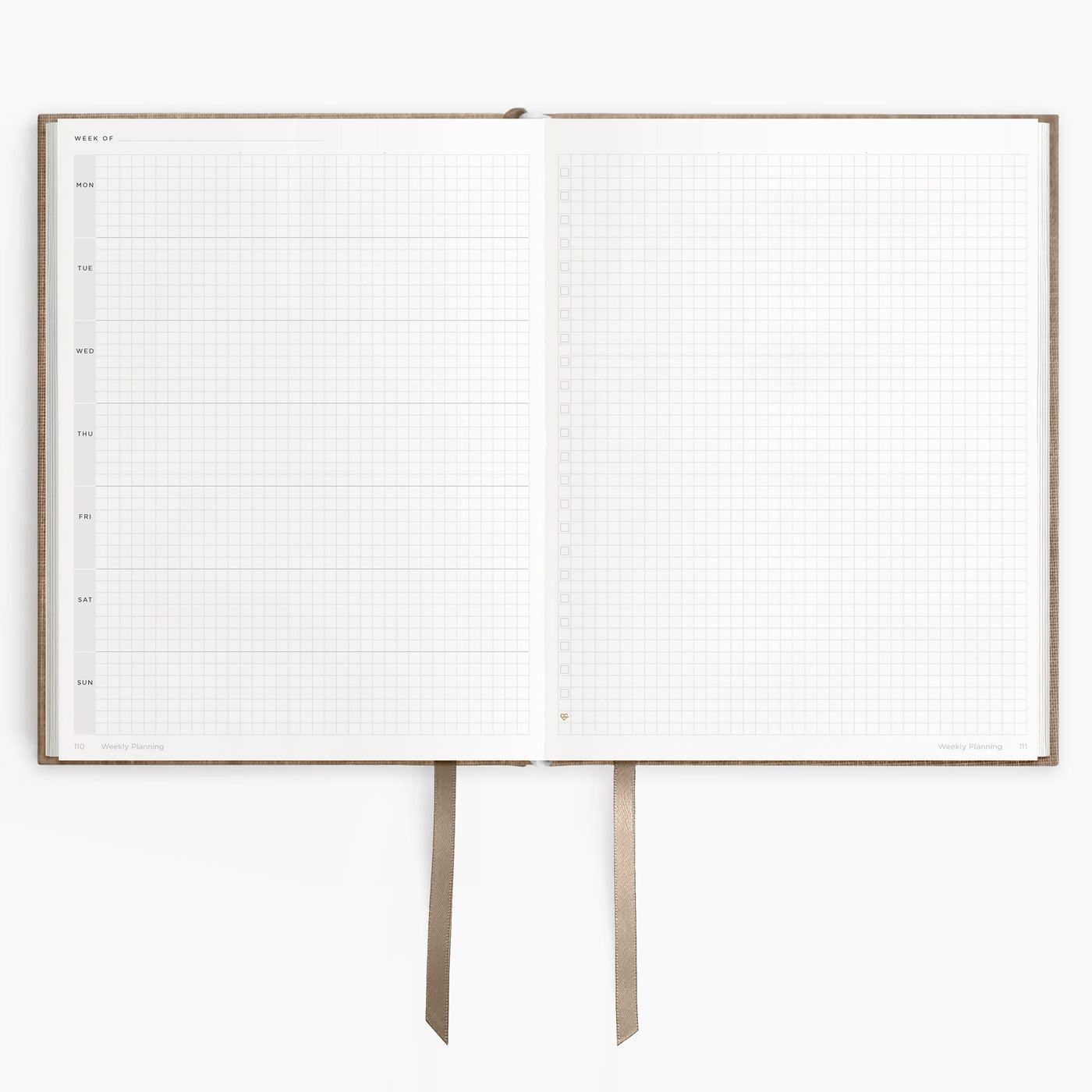 Undated Horizontal Weekly Planner - Hardcover | H&O