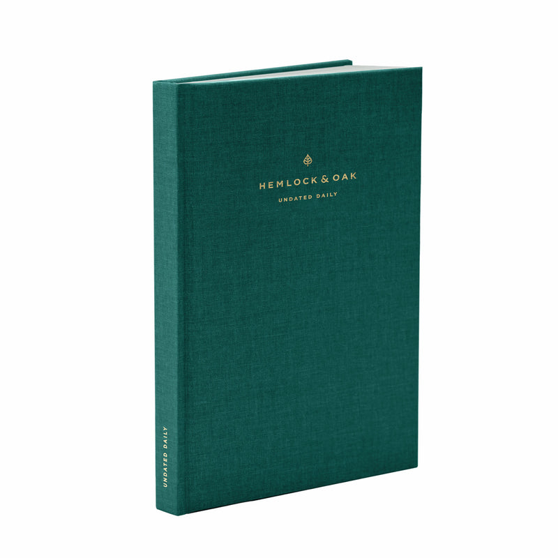 Undated Daily Planner - Hardcover | Hemlock & Oak