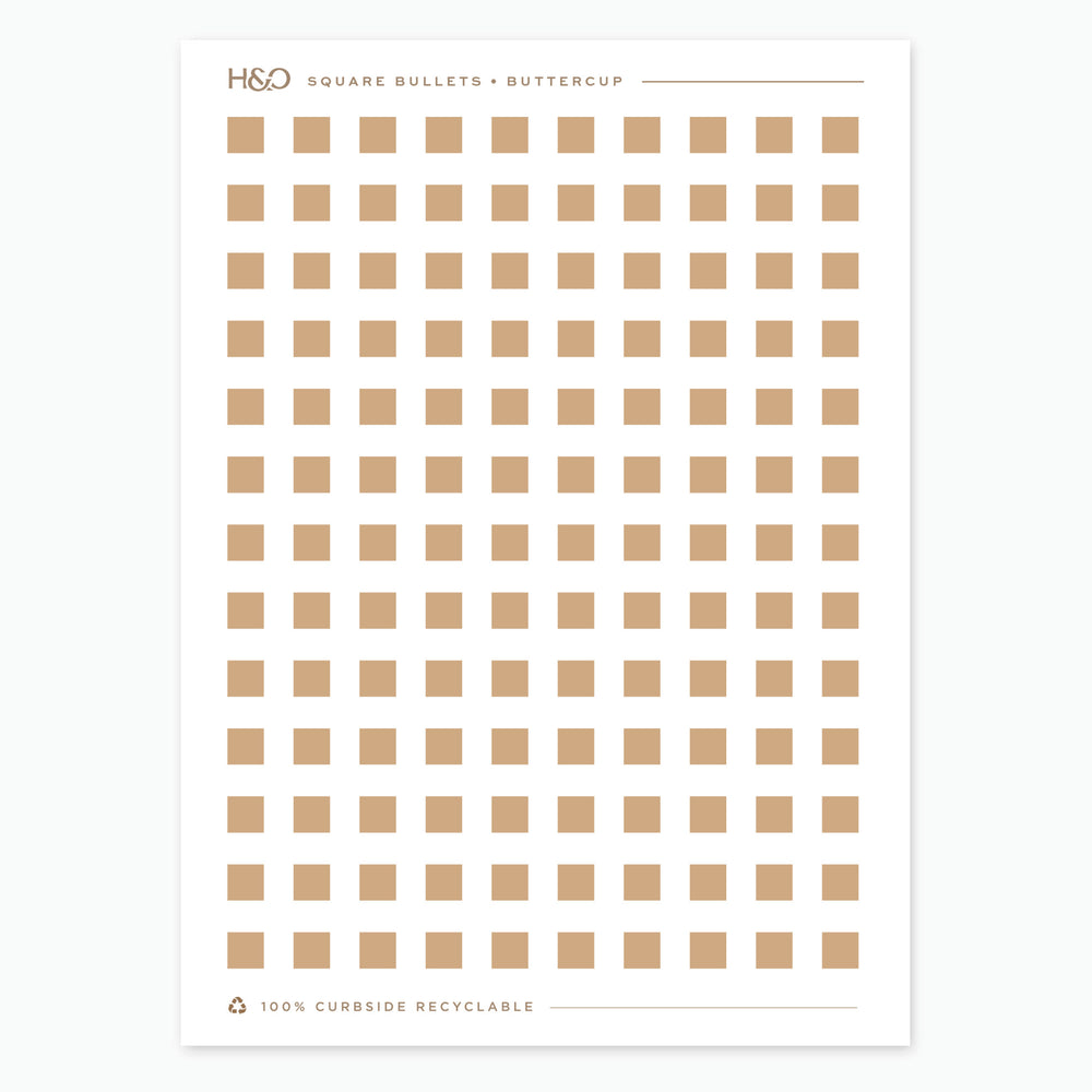 Square Bullet Stickers (Valentine's Day)