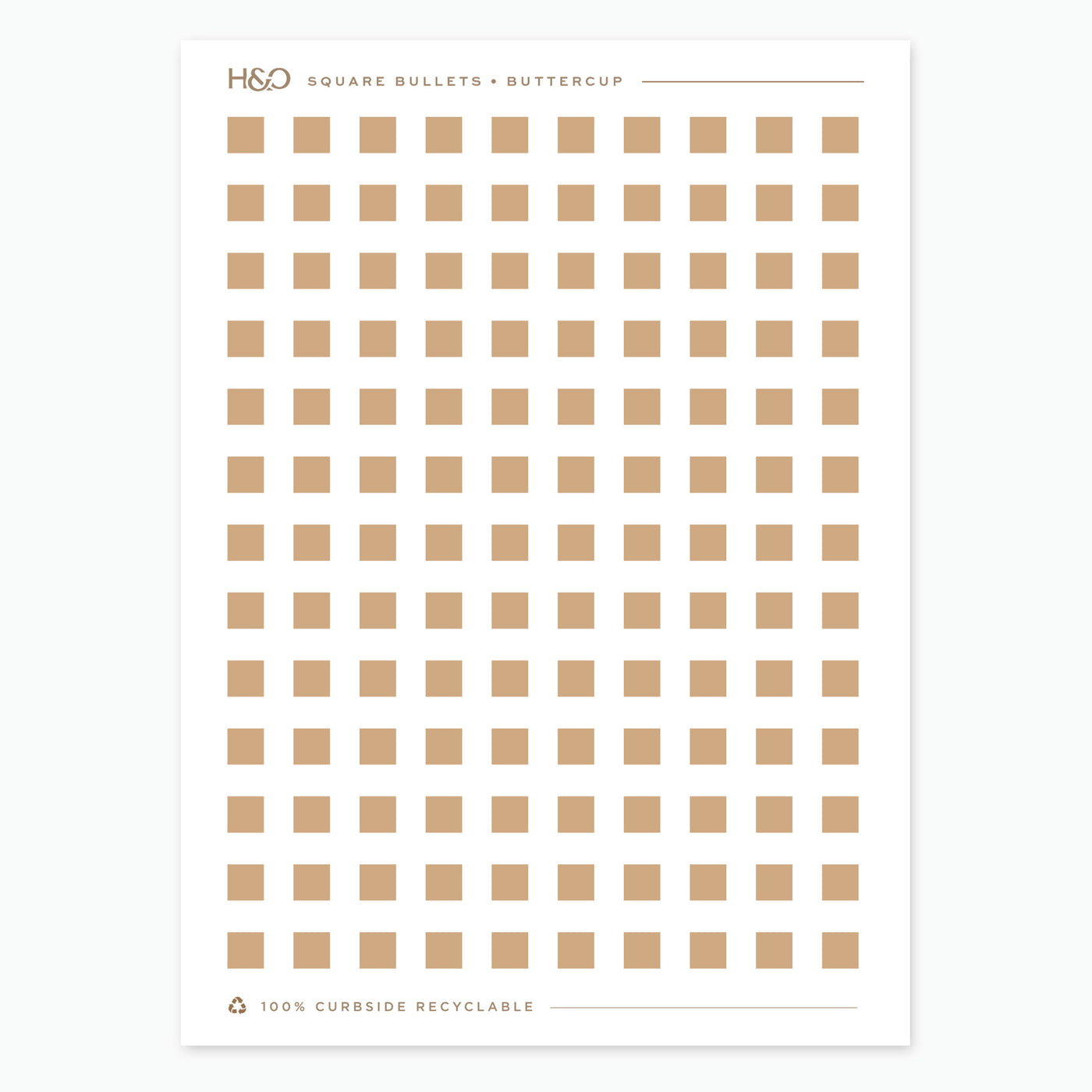 Square Bullet Stickers (Valentine's Day)