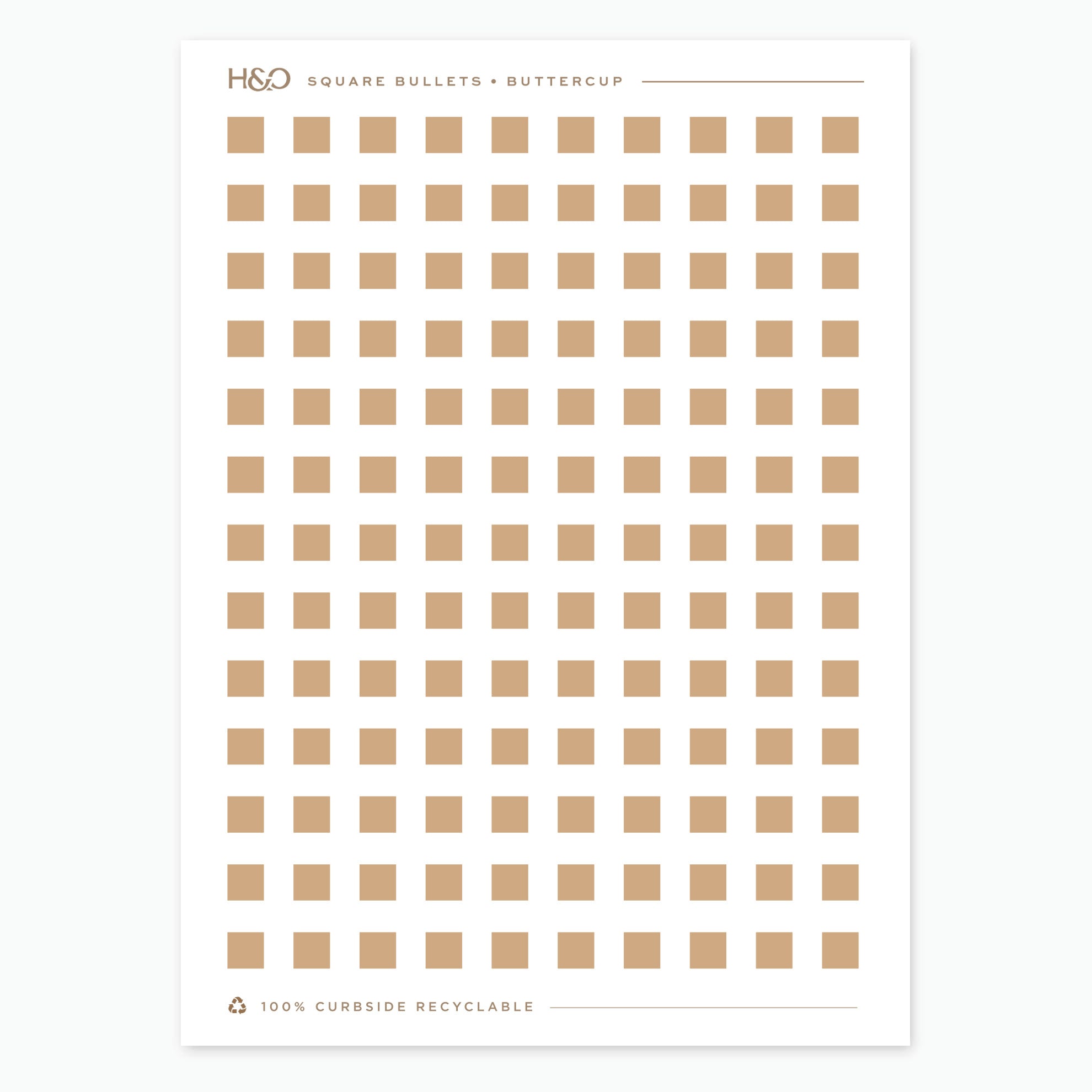 Square Bullet Stickers