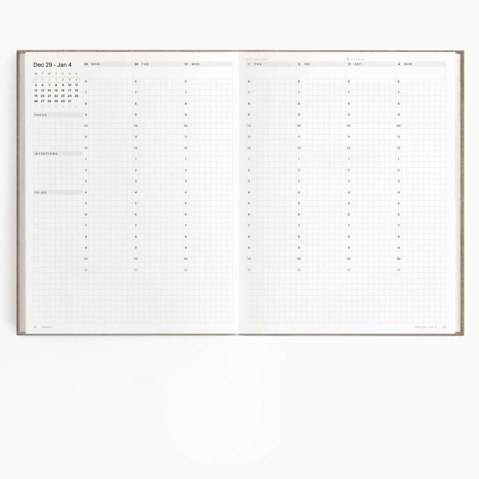 2026 Weekly & Daily Planner - Cloth Flex | Hemlock & Oak