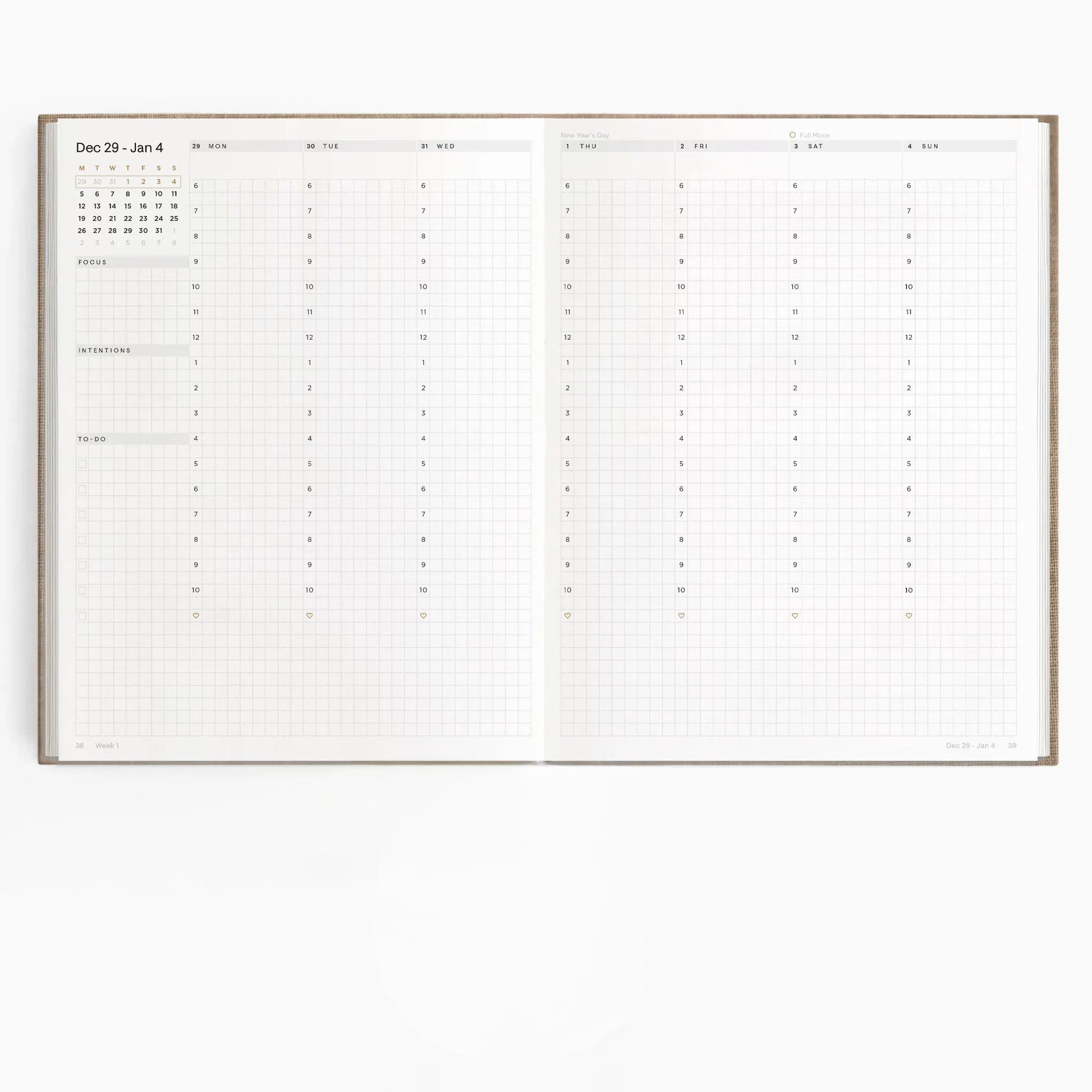 2026 Weekly & Daily Planner - Cloth Flex | Hemlock & Oak