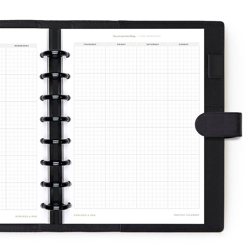 Undated Monthly Calendars Inserts