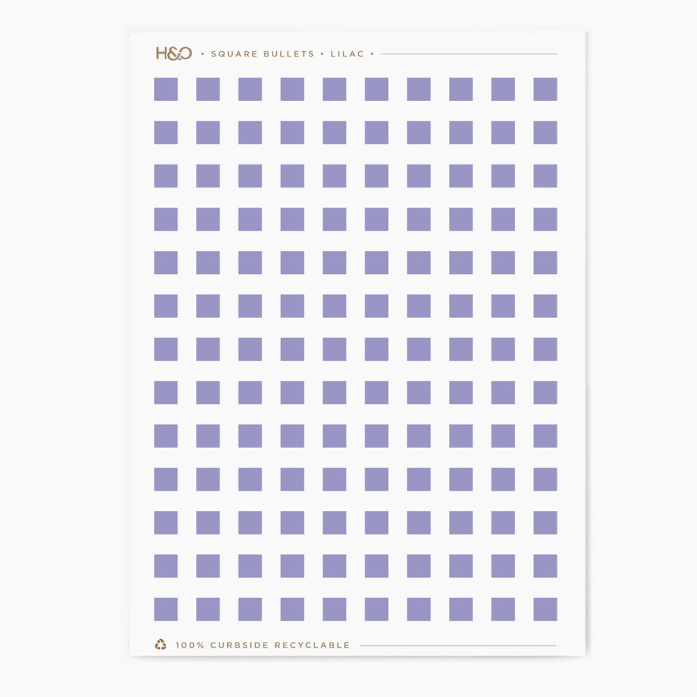 Square Bullet Markers